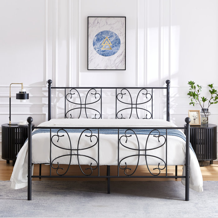 Lark Manor Alsa 42.1'' Steel Bed Frame & Reviews | Wayfair