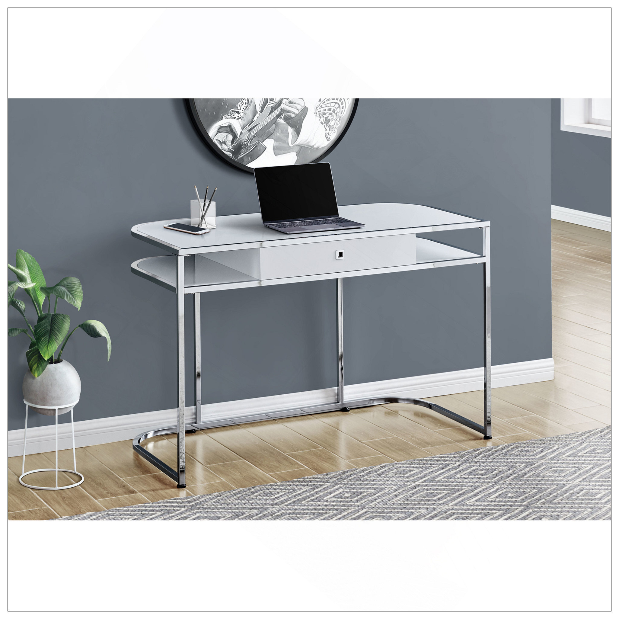 Latitude Run® Versatile Computer Desk For Home And Office With Multiple ...