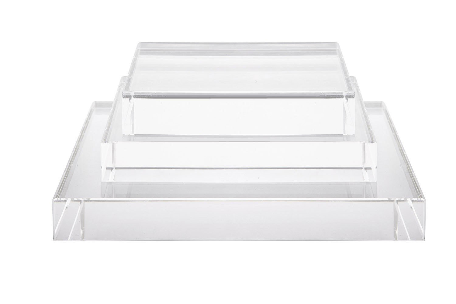 Couture, Inc. Set Of 3 Square Crystal Bases | Perigold