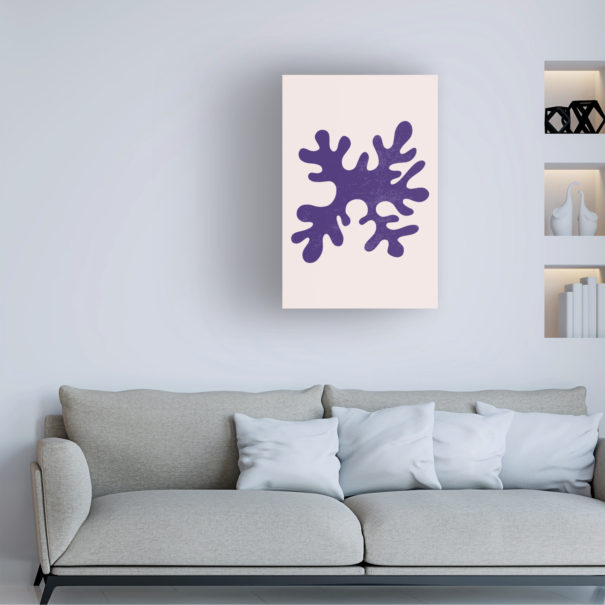Wrought Studio™ Jay Stanley Abstract Blue Algae Canvas Art | Wayfair