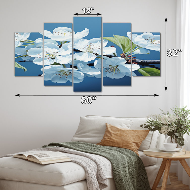 DesignArt Apple Blossom Monochromatic Elegance III - Apple Blossom ...