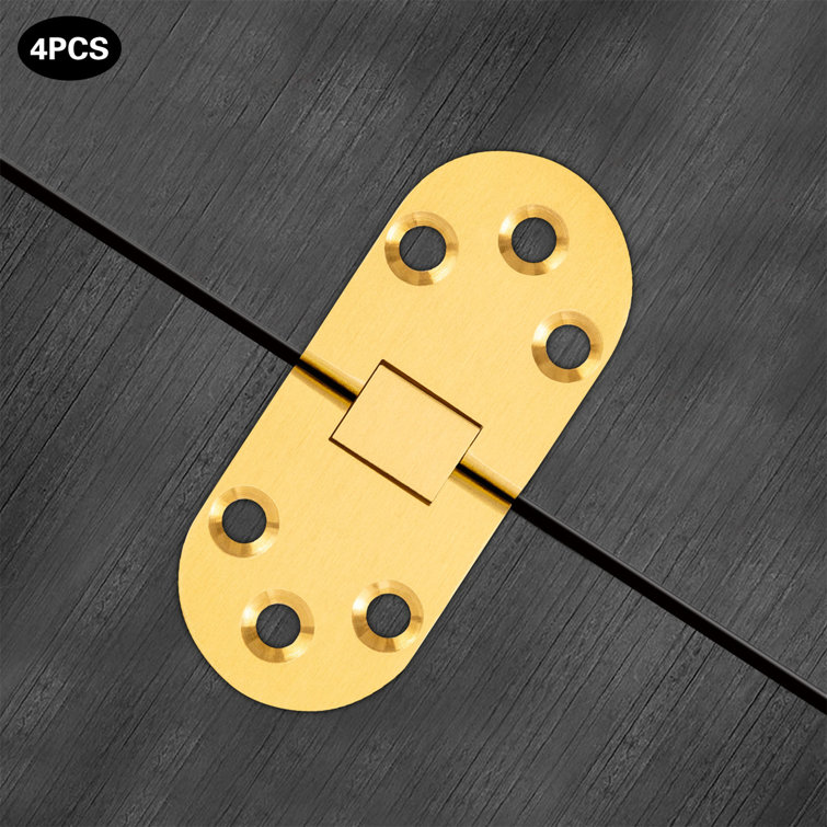 YINXIER 4 Pack Solid Brass Table Folding Flip Top Hinge - Wayfair Canada