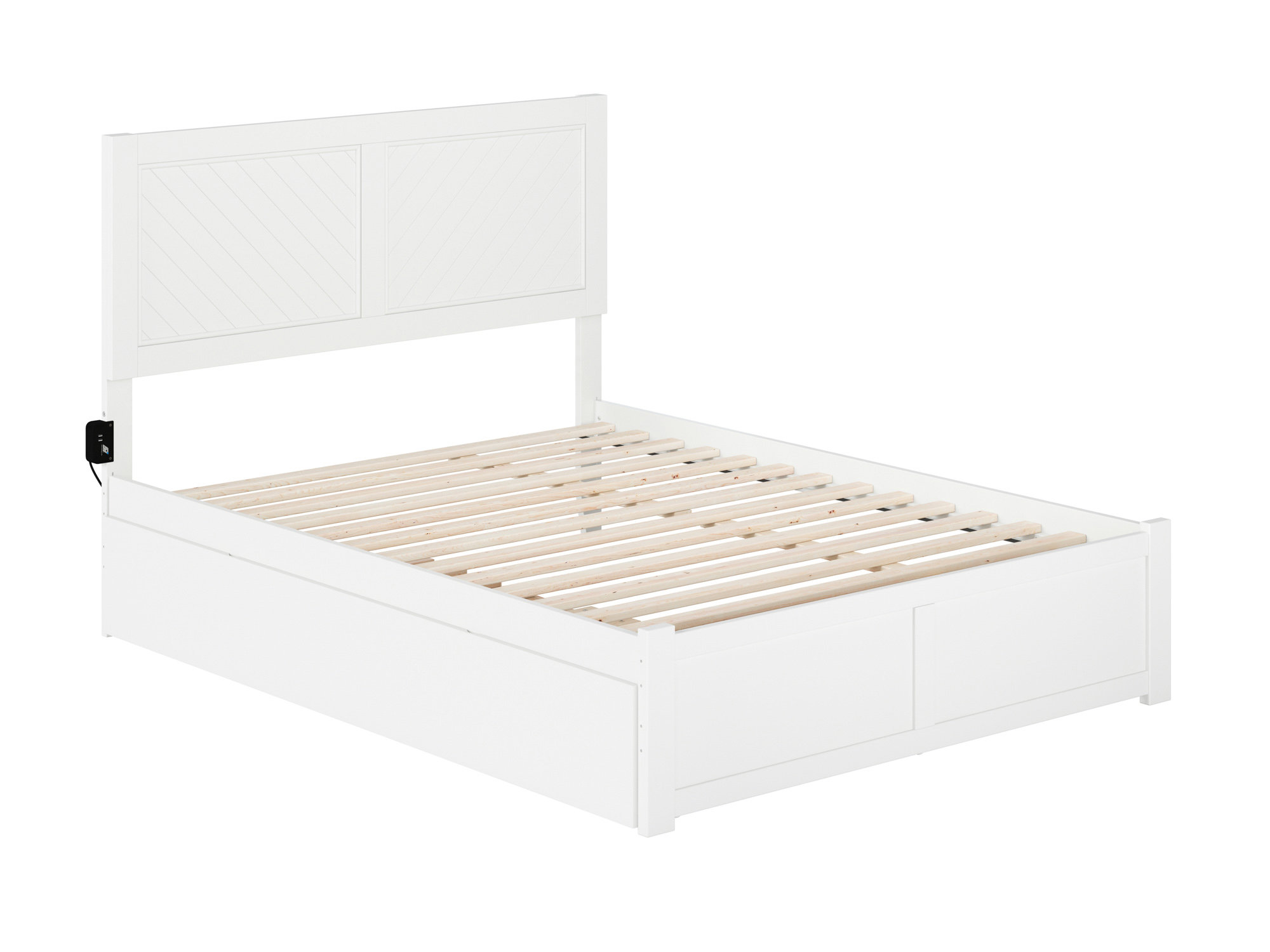 Red Barrel Studio Lit double en bois massif avec lit gigogne Bhawana ...