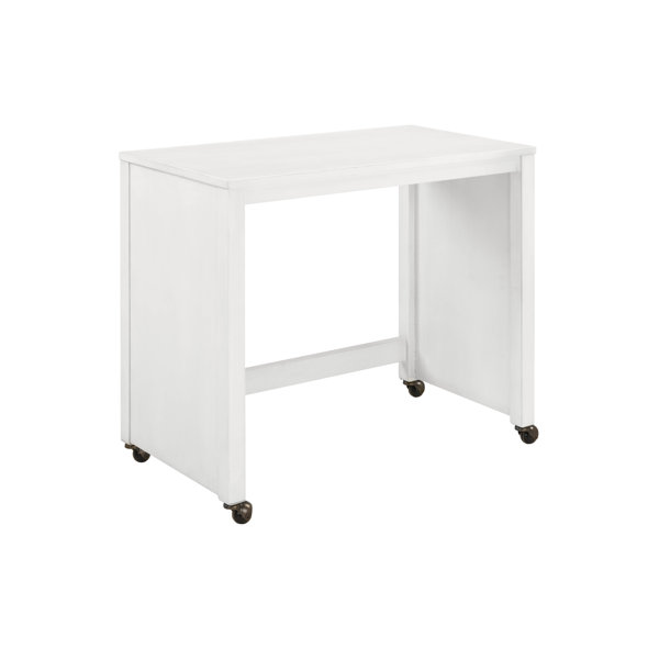 Winston Porter Heeral 36" Nesting Rolling Desk with Upholstered Stool ...