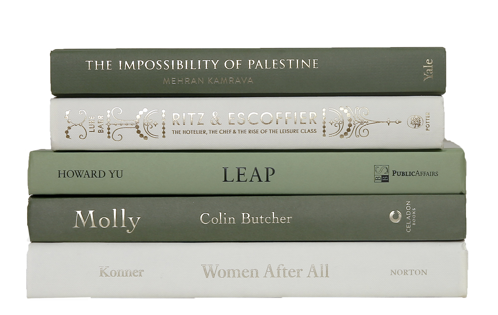 Booth & Williams Modern Ivy Cream Book Stack, S/5 & Reviews | Perigold