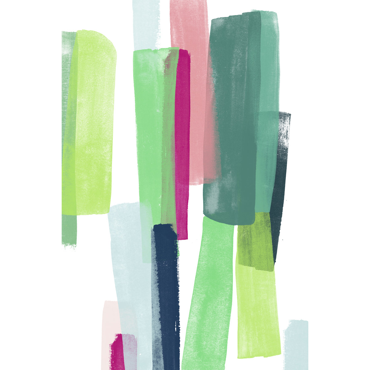 Ivy Bronx Paper Chase I - Wrapped Canvas Painting | Wayfair.co.uk