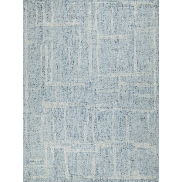 Exquisite Rugs Breckenridge Hand Tufted Wool Abstract Area Rug in Blue ...