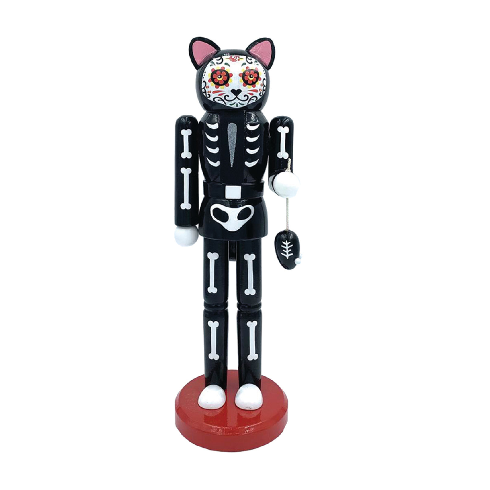 Santa's Workshop Day of the Dead Cat Nutcracker | Wayfair