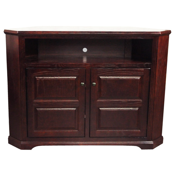 Rosalind Wheeler Bletsoe Solid Wood Corner Unit TV Stand for TVs up to ...