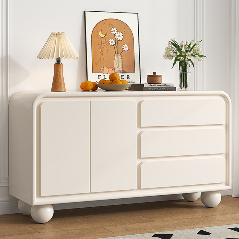 Dream cabinet Cream Solid Wood Simple Locker Against The Wall 39.37 ...