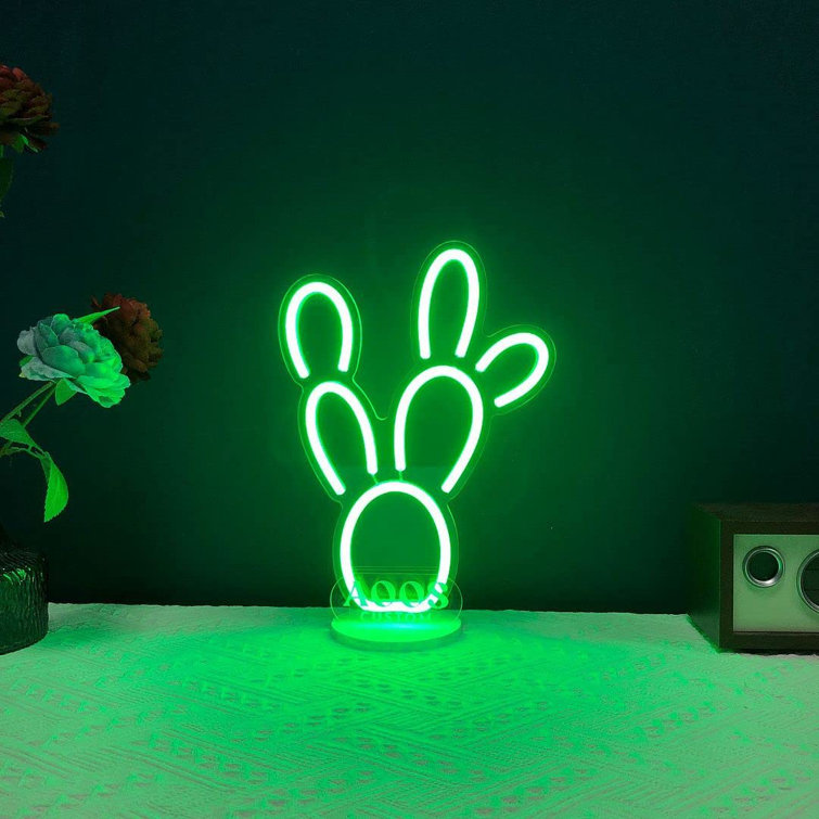 AOOS CUSTOM 12'' Plants & Flowers Themed LED Neon Sign | Wayfair