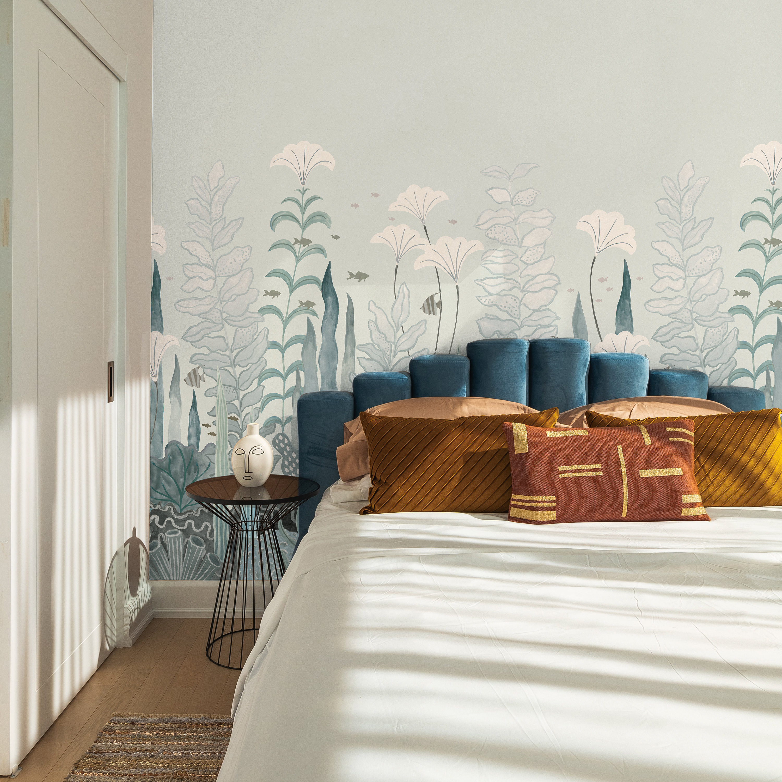 Red Barrel Studio® Coral & Kelp Arctic Splash Peel and Stick Wall Mural ...