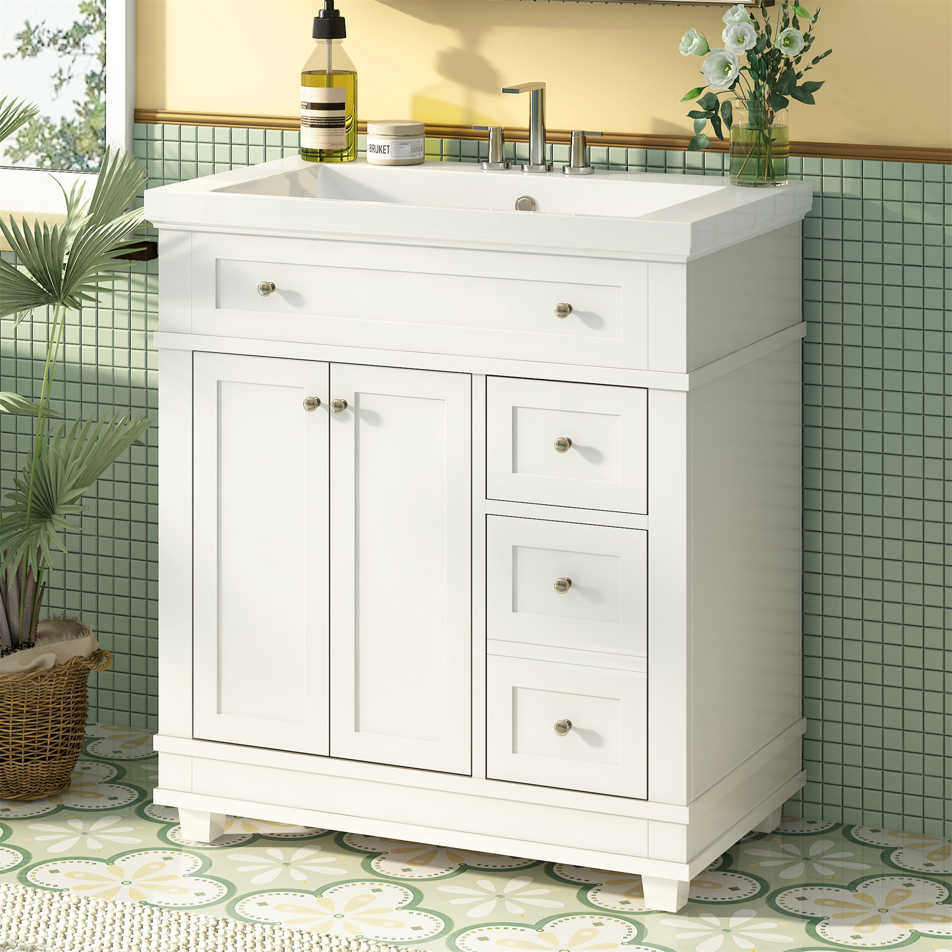 Winston Porter Cheve 30 Single Bathroom Vanity With Manufactured Wood