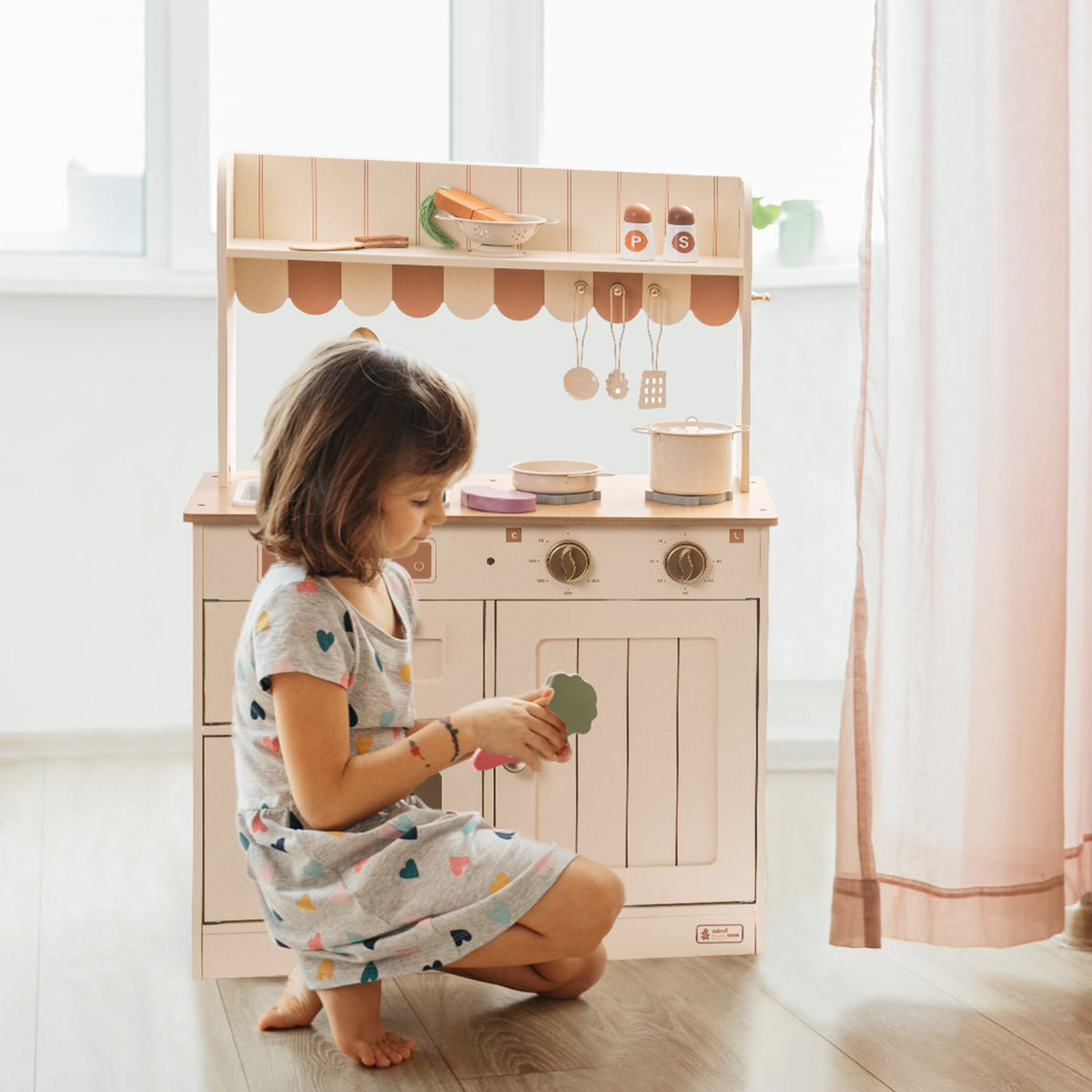 ROBUD Play Kitchen Set for Kids, Preschool Kitchen Playset & Reviews ...