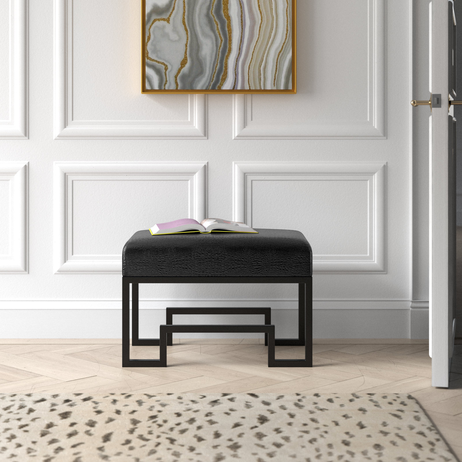 Willa Arlo™ Interiors Nimmons 26” Upholstered Stool & Reviews | Wayfair