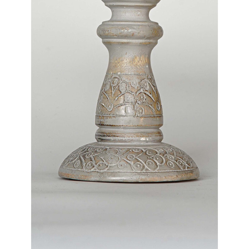 Ophelia & Co. 15'' H Wood Tabletop Pillar | Wayfair