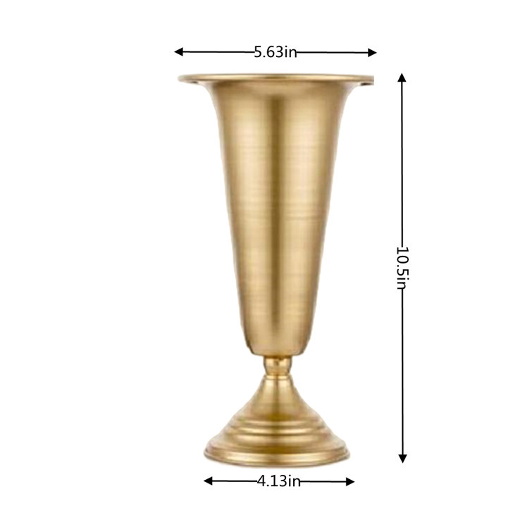 ZHILAI TENGSHUN TRADING INC Metal Table Vase | Wayfair