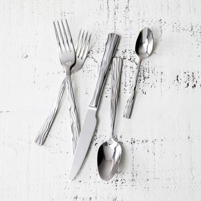 Fortessa Dorada 18/10 Stainless Steel 20 Piece Flatware Set, Service ...