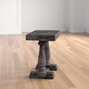 Three Posts™ Keim Solid Wood Trestle End Table & Reviews | Wayfair