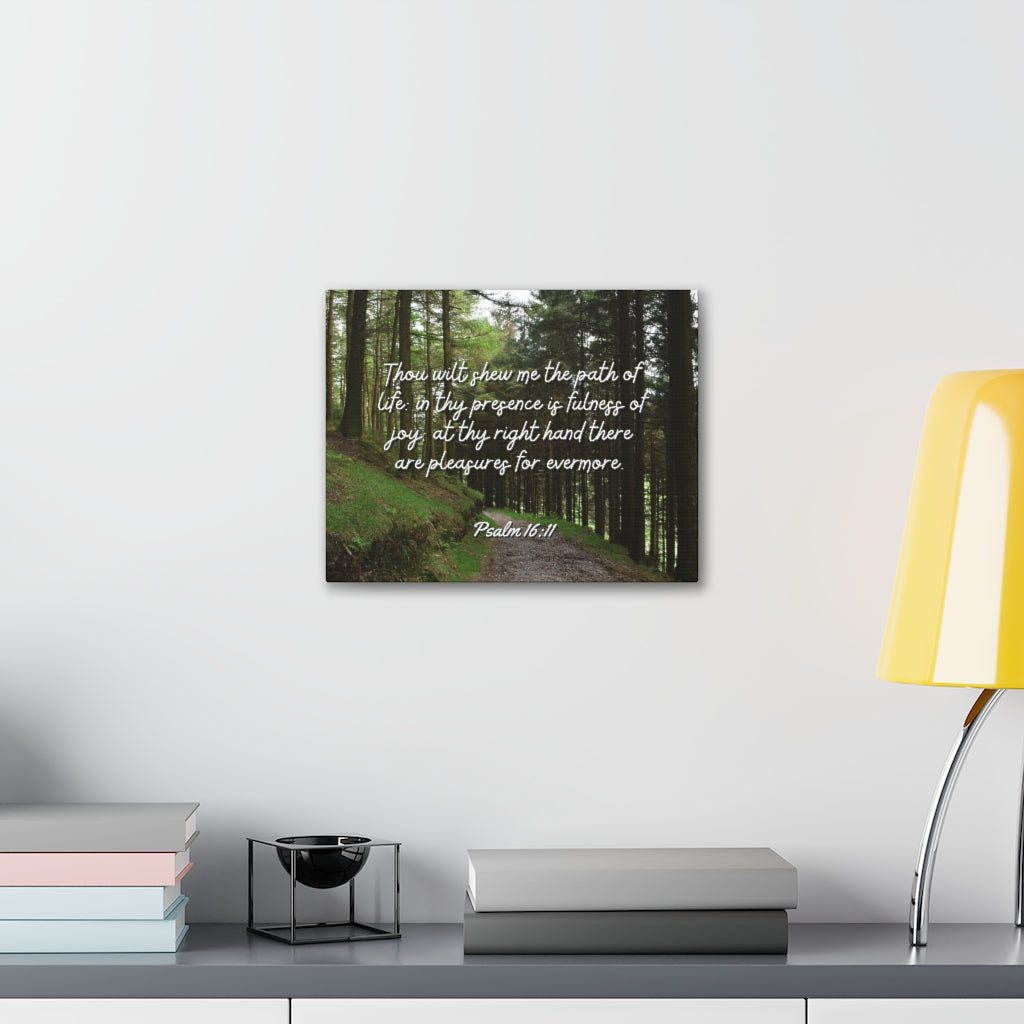 Trinx The Path of Life Psalm 16:1 - Wrapped Canvas Textual Art | Wayfair