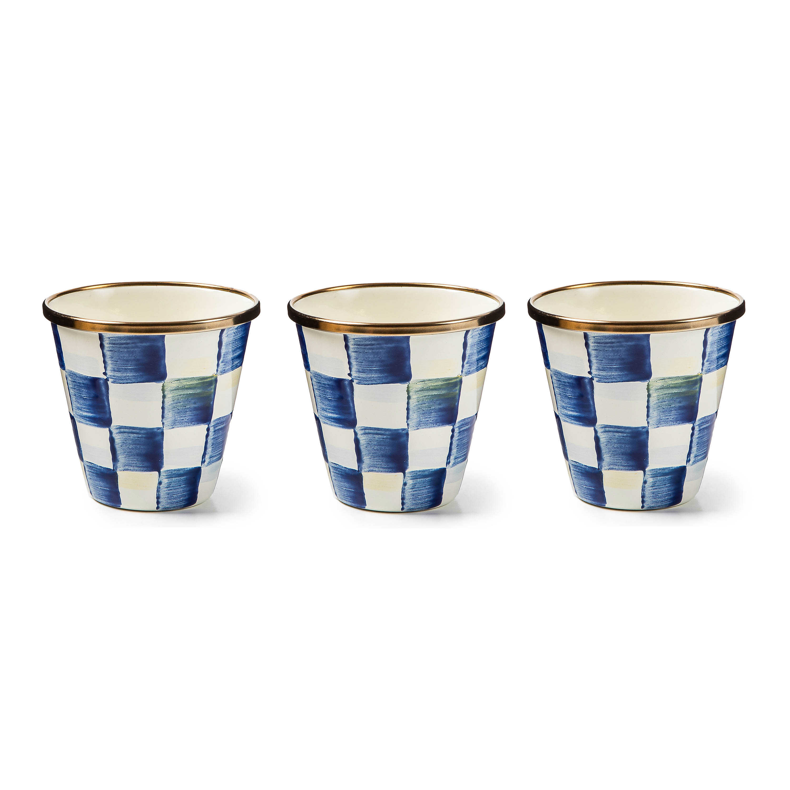 MacKenzie-Childs Royal Check® Herb Pots | Wayfair