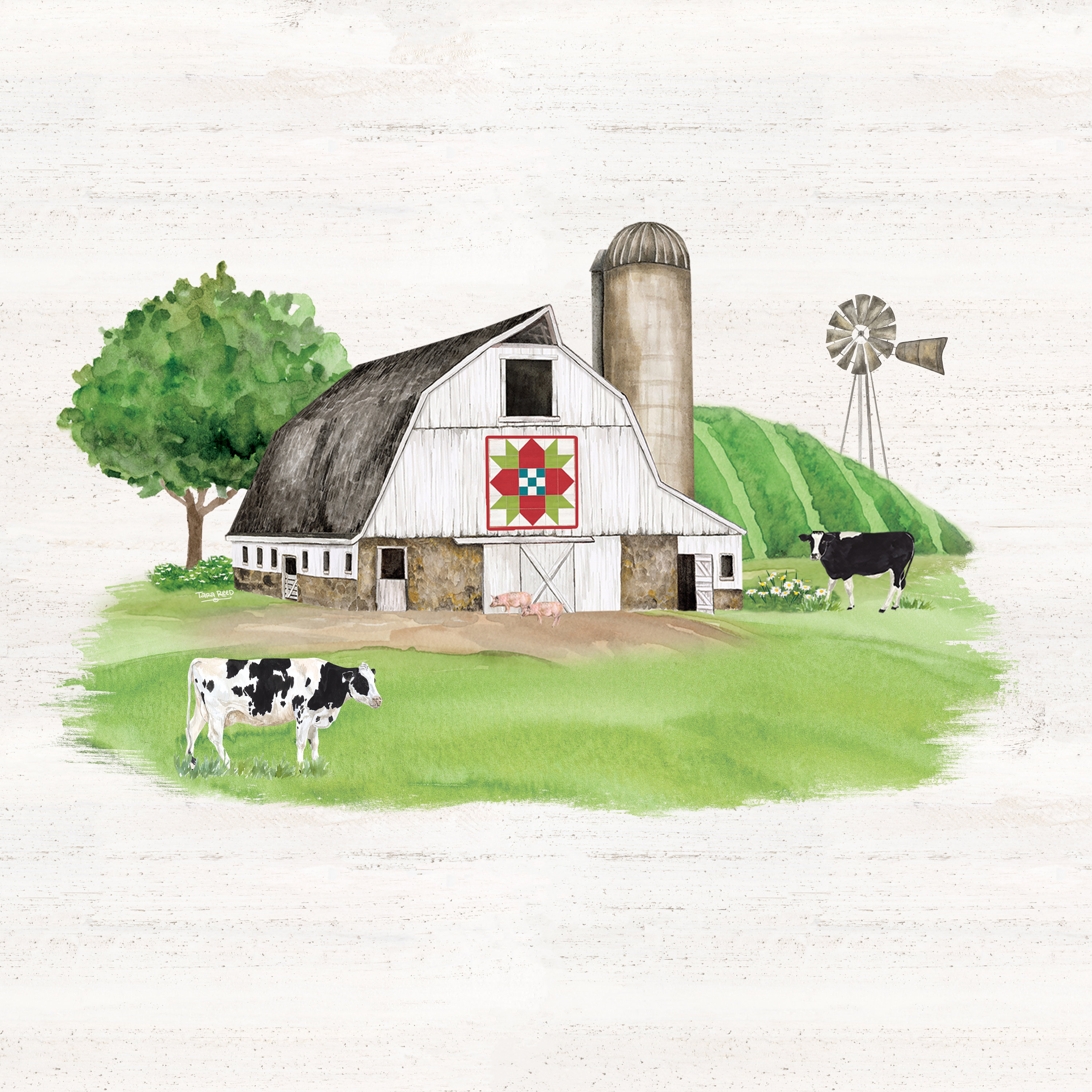 August Grove Spring On The Farm Barn V - Wayfair Canada