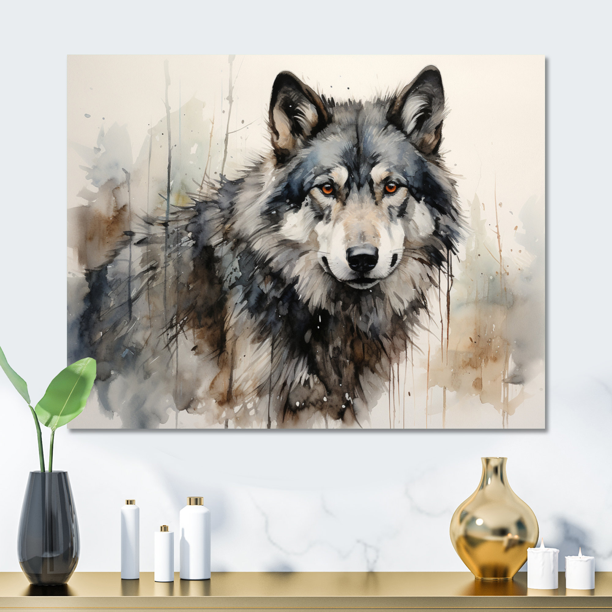 Millwood Pines Wolf Lone Wanderer - Print on Metal - Wayfair Canada
