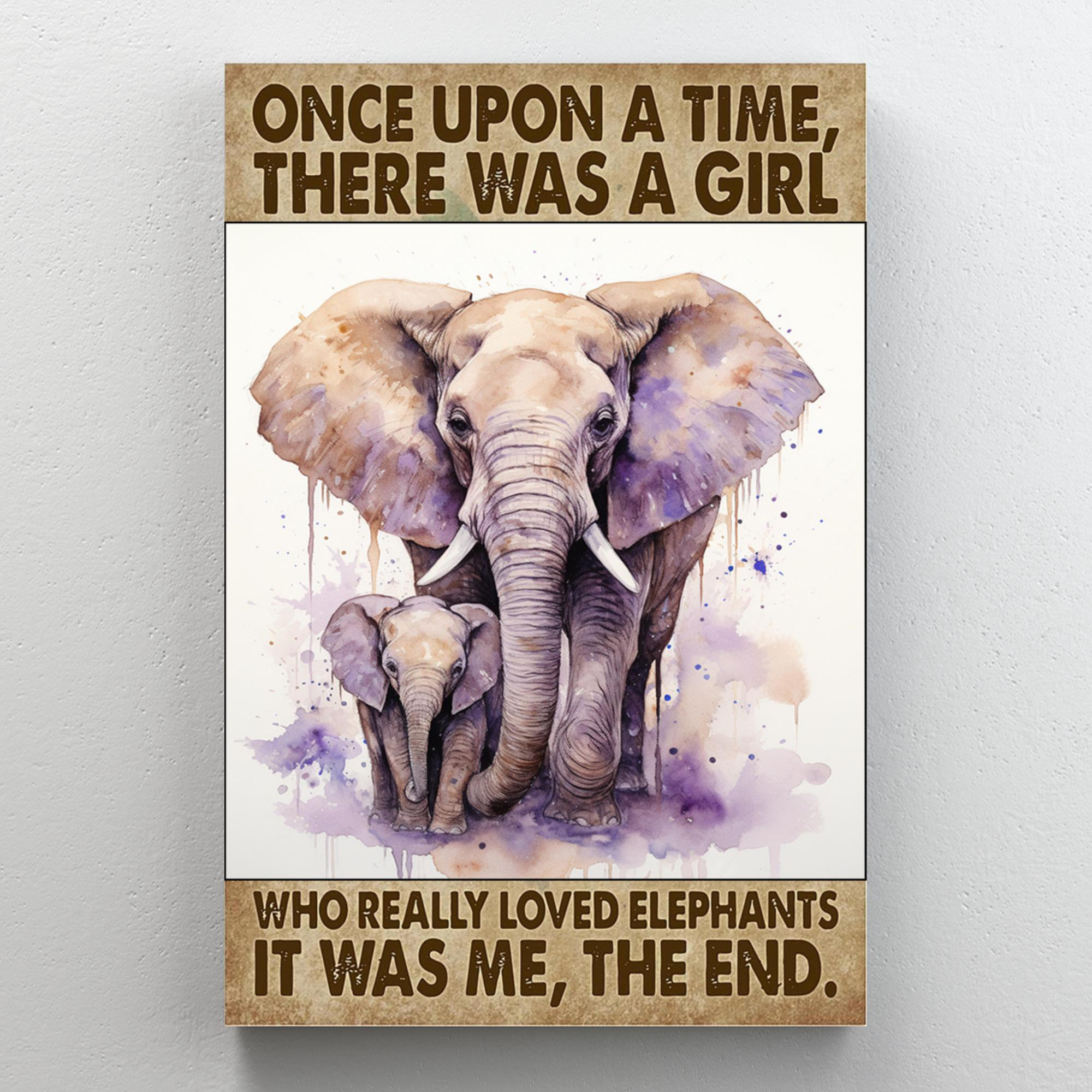 Trinx Who Really Loved Elephants - 1 Piece Rectangle Gra Who Really ...
