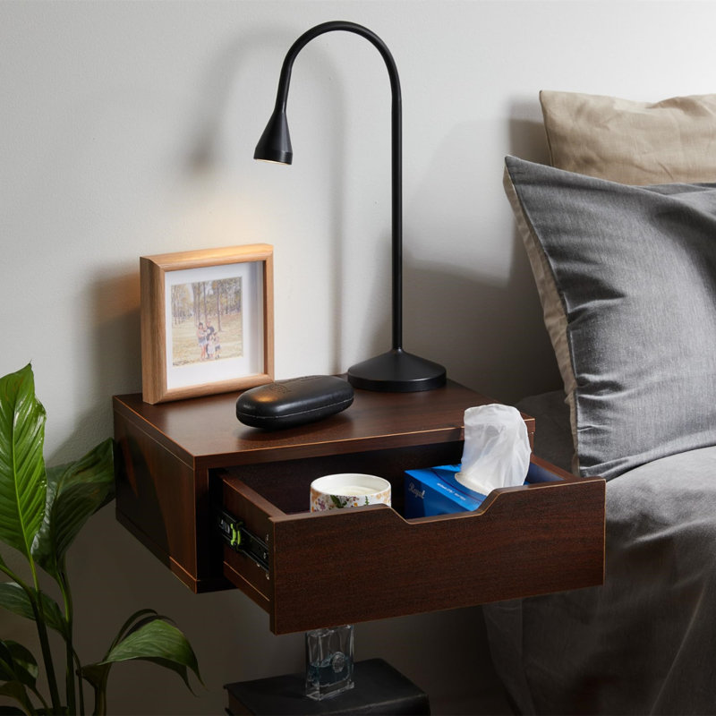 Loon Peak® Floating Shelf With Drawer | Wayfair