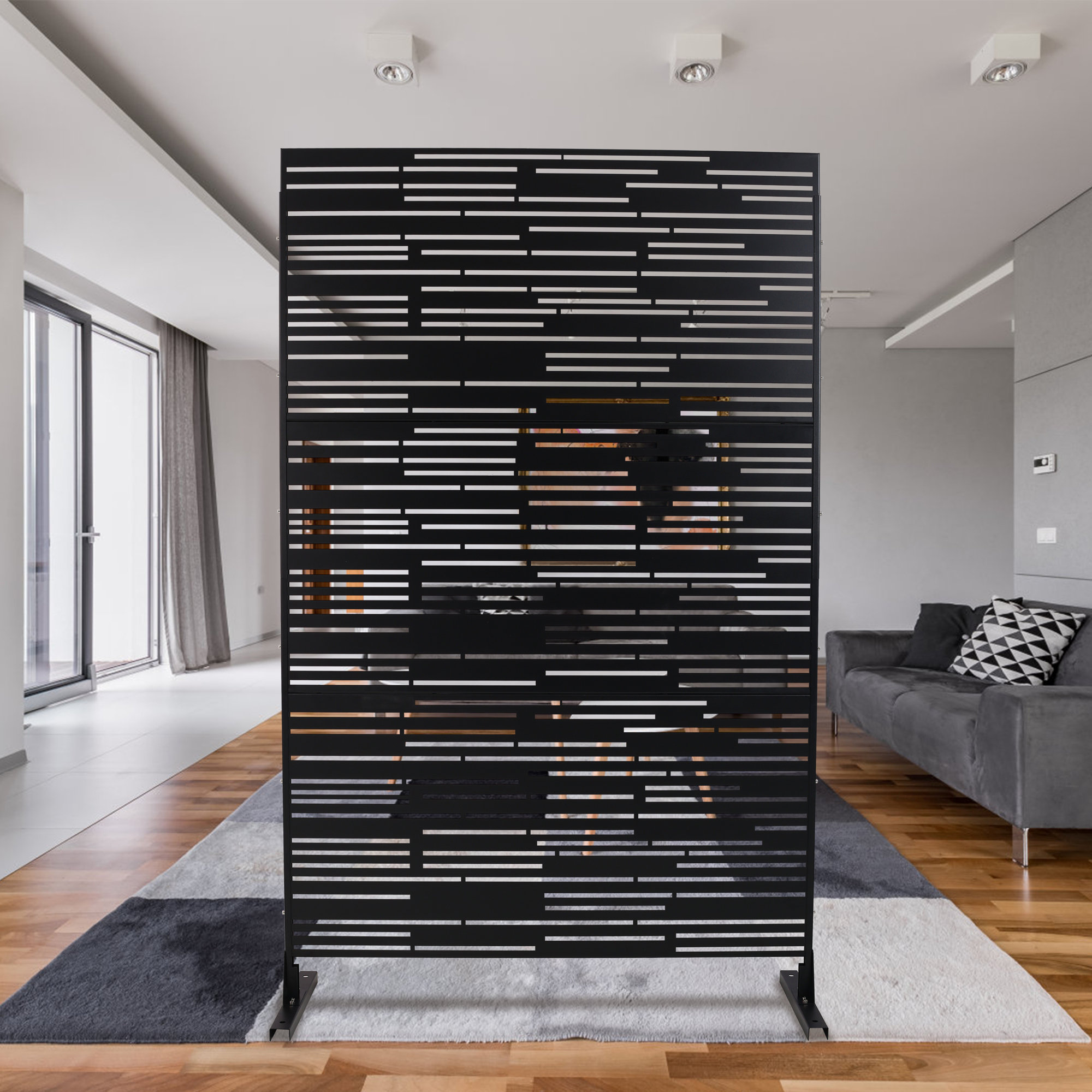 DELTA FURNITURE Outdoor & Indoor Privacy Screen Metal Privacy Screen ...