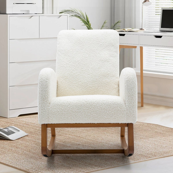 Isabelle & Max™ Rocking Chairs, Wingback Accent Rocker Chair With Tall ...