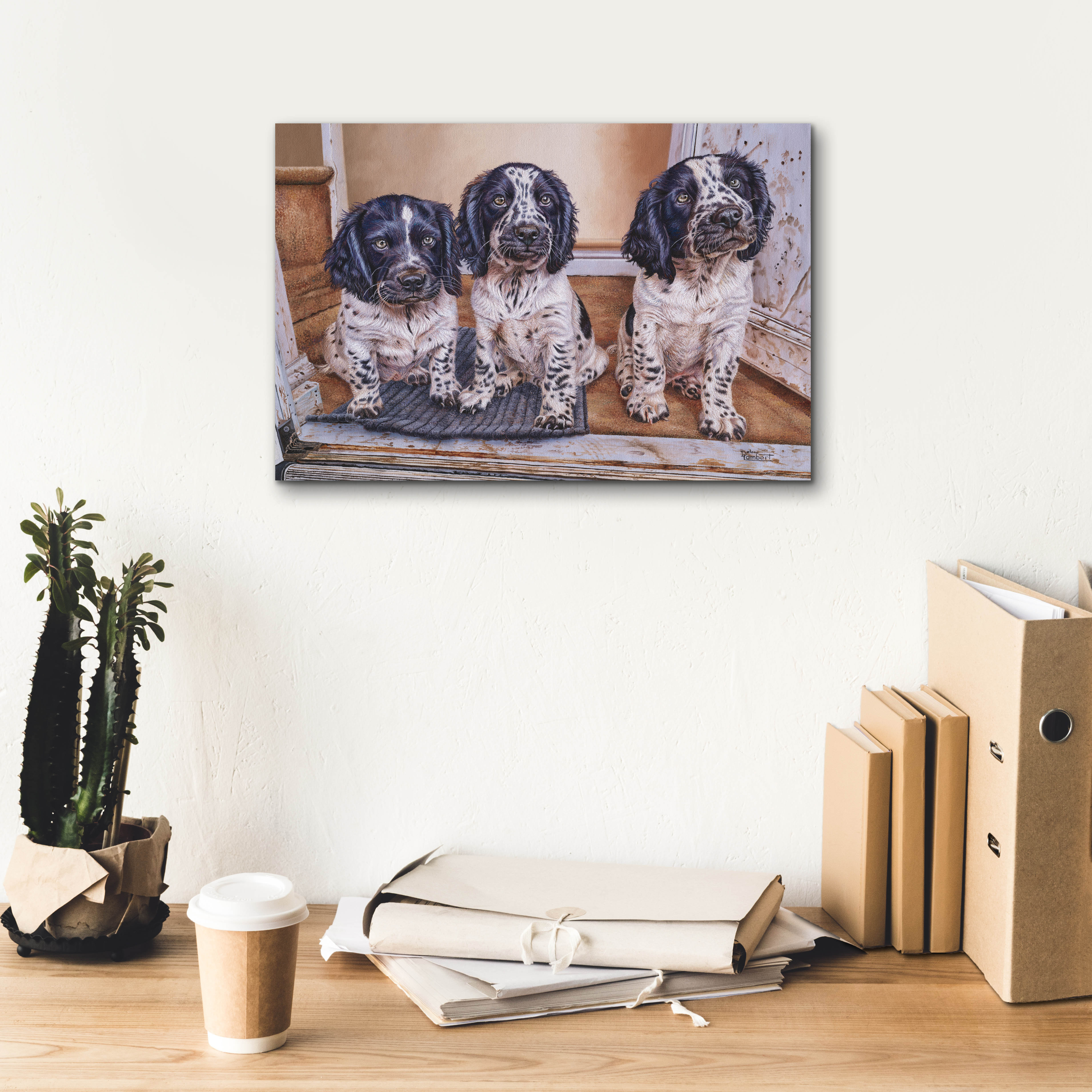 Winston Porter 'Delene Puppies' by Delene Lambert Canvas Wall Art | Wayfair