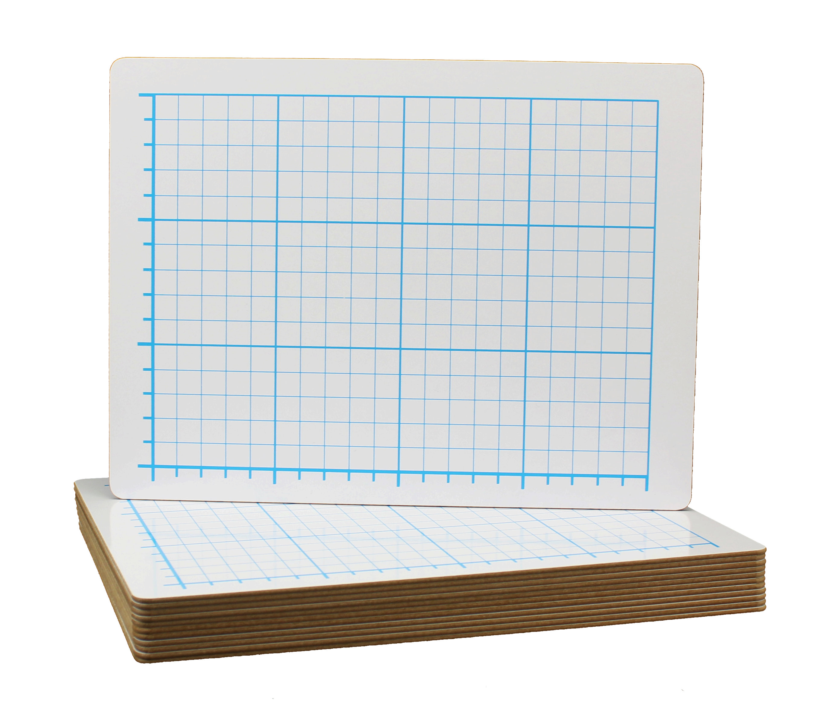 Flipside Products Two-Sided Quadrant Grid Dry Erase Reversible Graphic ...