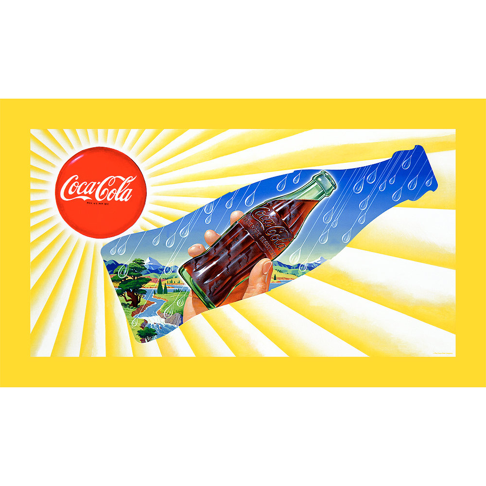 Trademark Fine Art "Sun & Rain Coke Bottle" Vintage Advertisement on ...