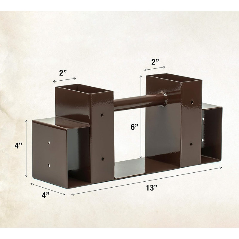 17 Stories Outdoor Firewood Log Storage Rack 2X4 Bracket Kit | Wayfair