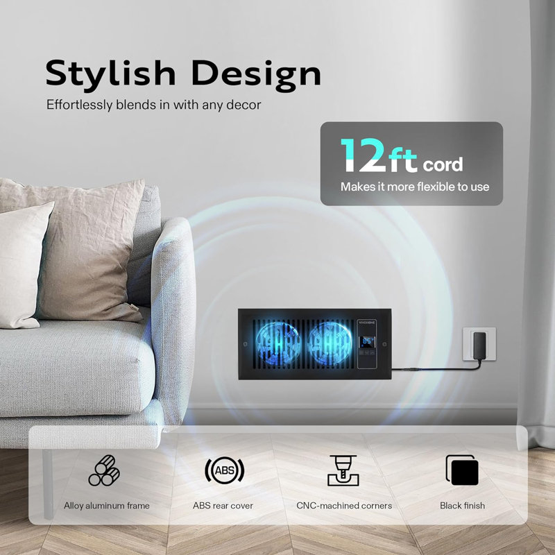 VIVOHOME Air Curtain Fan with Speed Control | Wayfair