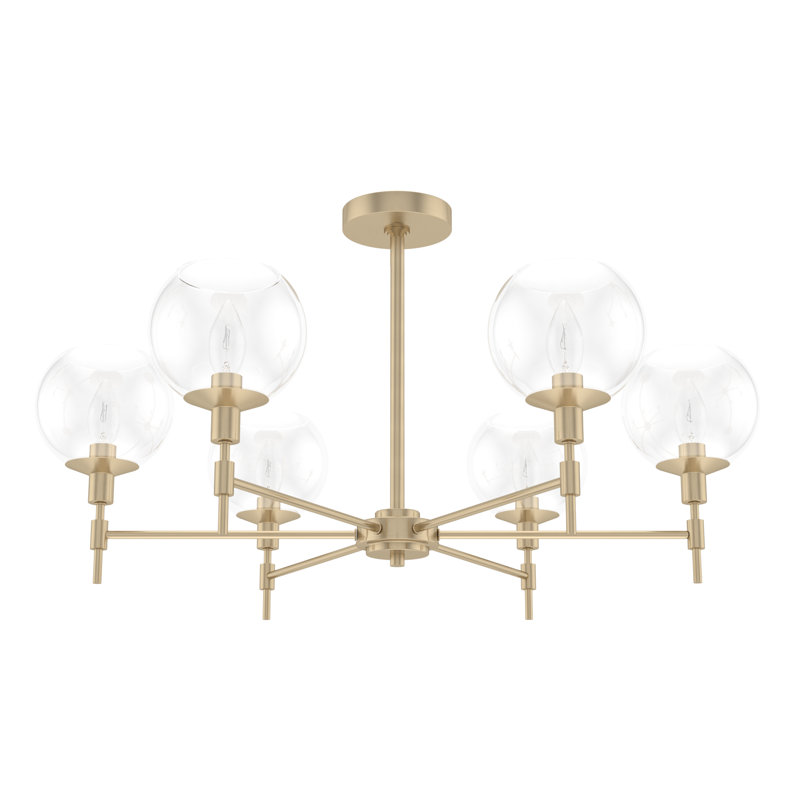 Mercer41 Jaylanie 6 - Light Dimmable Modern Linear Chandelier & Reviews ...