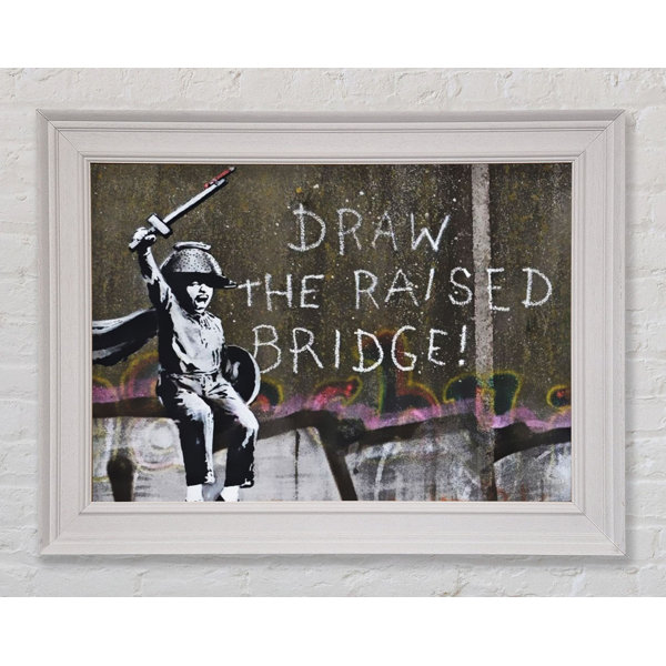 Happy Larry Draw the Raised Bridge - Single Picture Frame Print ...