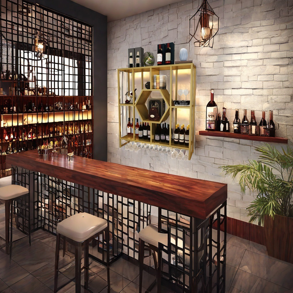 L Wall-hanging Wine Rhythm Hexagonal Wall Mounted Wine Rack - Wayfair ...