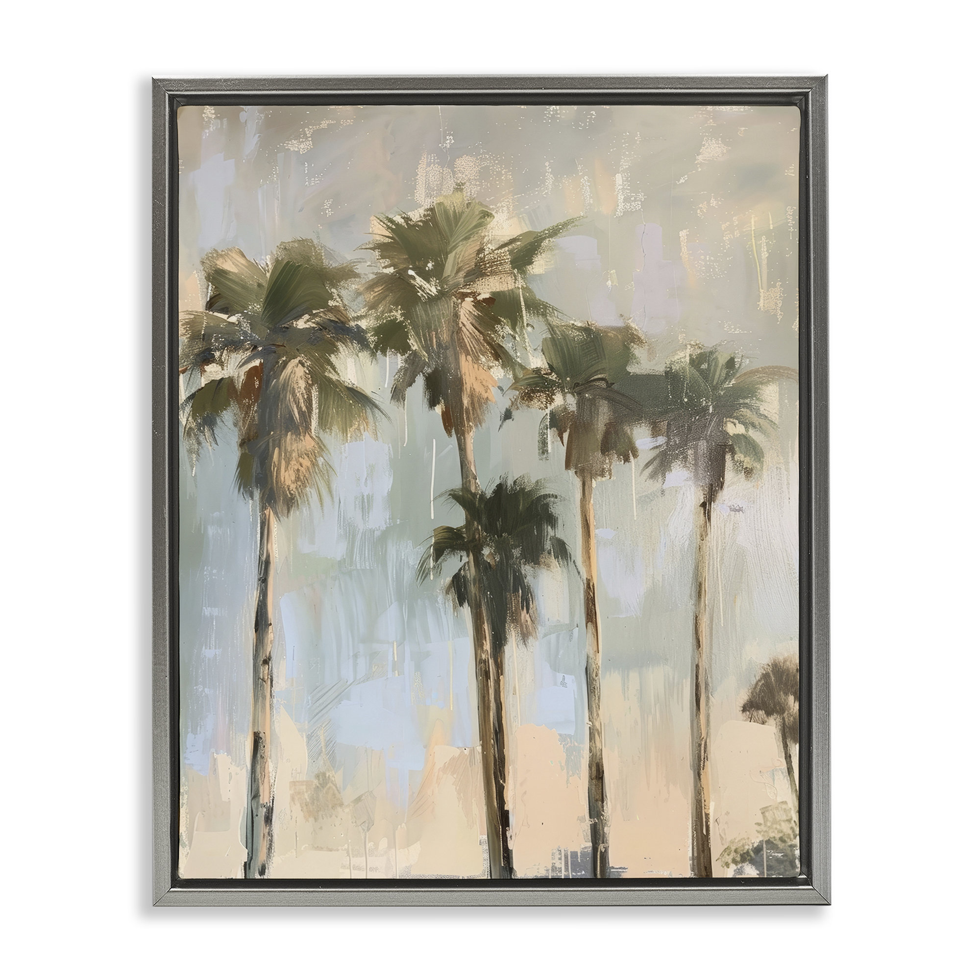 Bay Isle Home™ Painterly Palm Trees Floater Canvas Wall Art by Petal ...