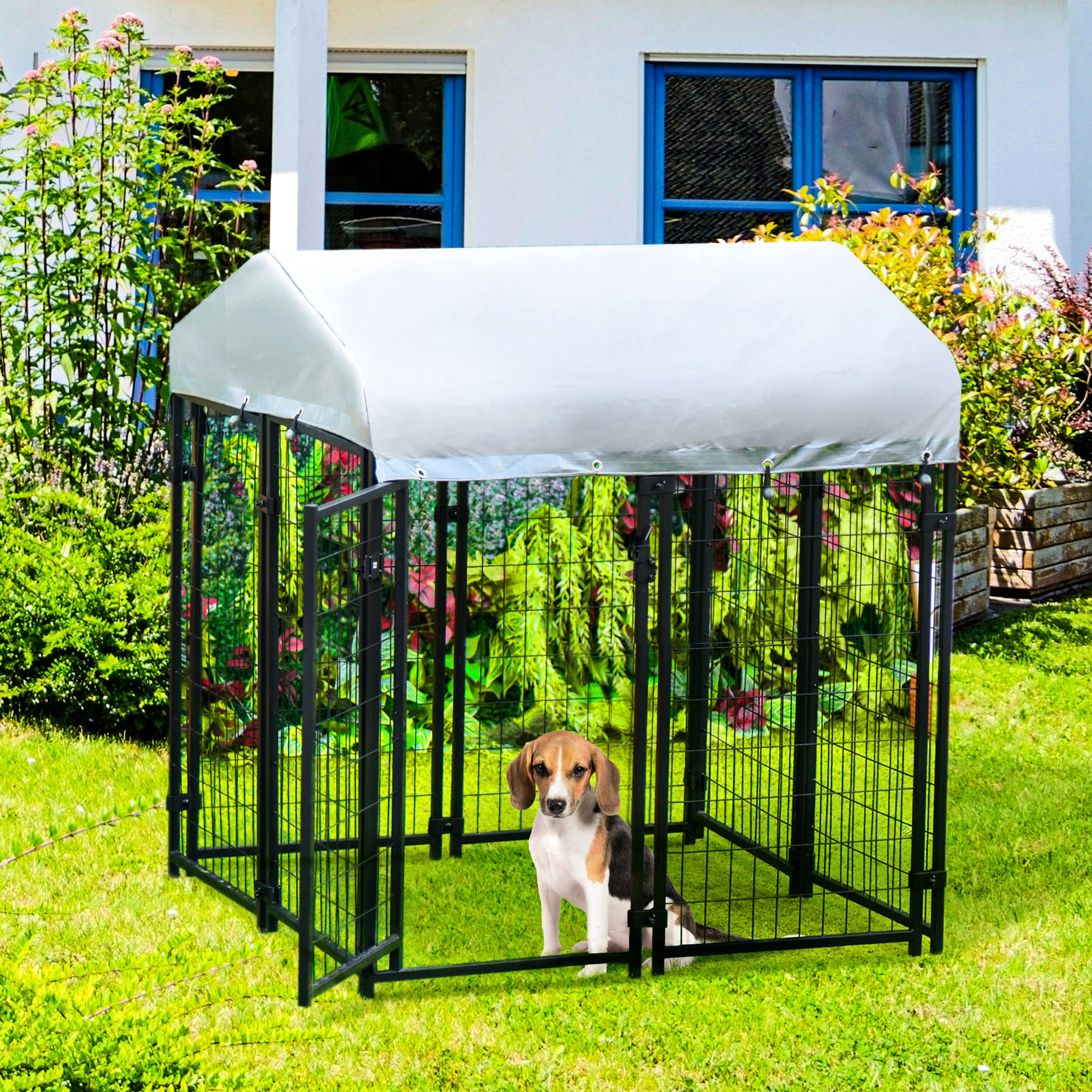 Tucker Murphy Pet™ 4' X 4.5' Outdoor Dog Shelter Enclosure Playground ...