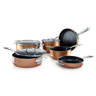 Gotham Steel Stackmaster 15 Piece 7'' and 10'' Copper Space Saving ...