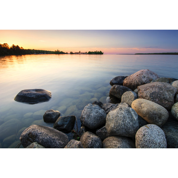 Millwood Pines Lake Shore, Minnesota, Usa On Canvas by 7Michael Print ...
