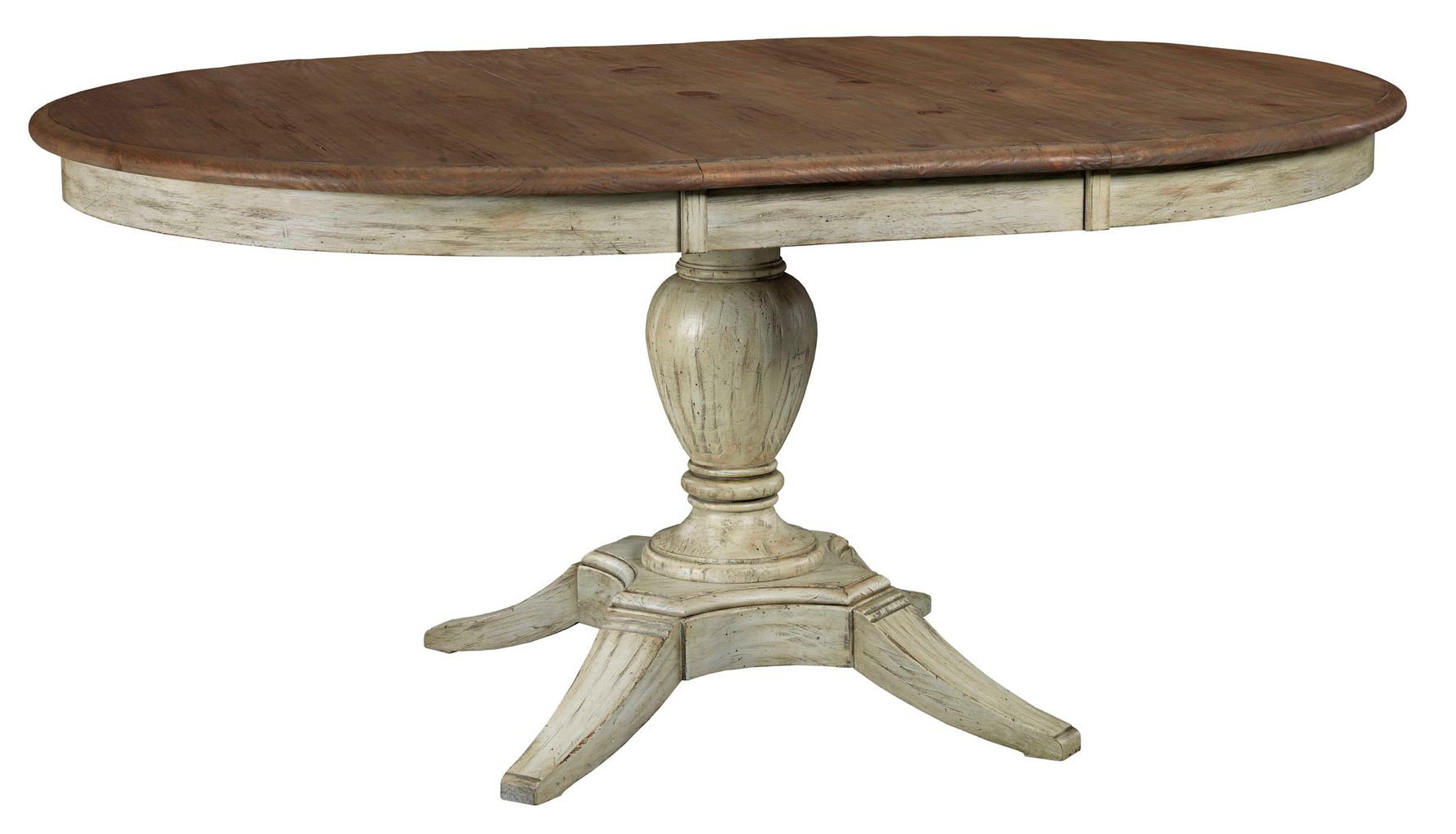 One Allium Way® Hindsboro 48" Pine Solid Wood Pedestal Dining Table ...