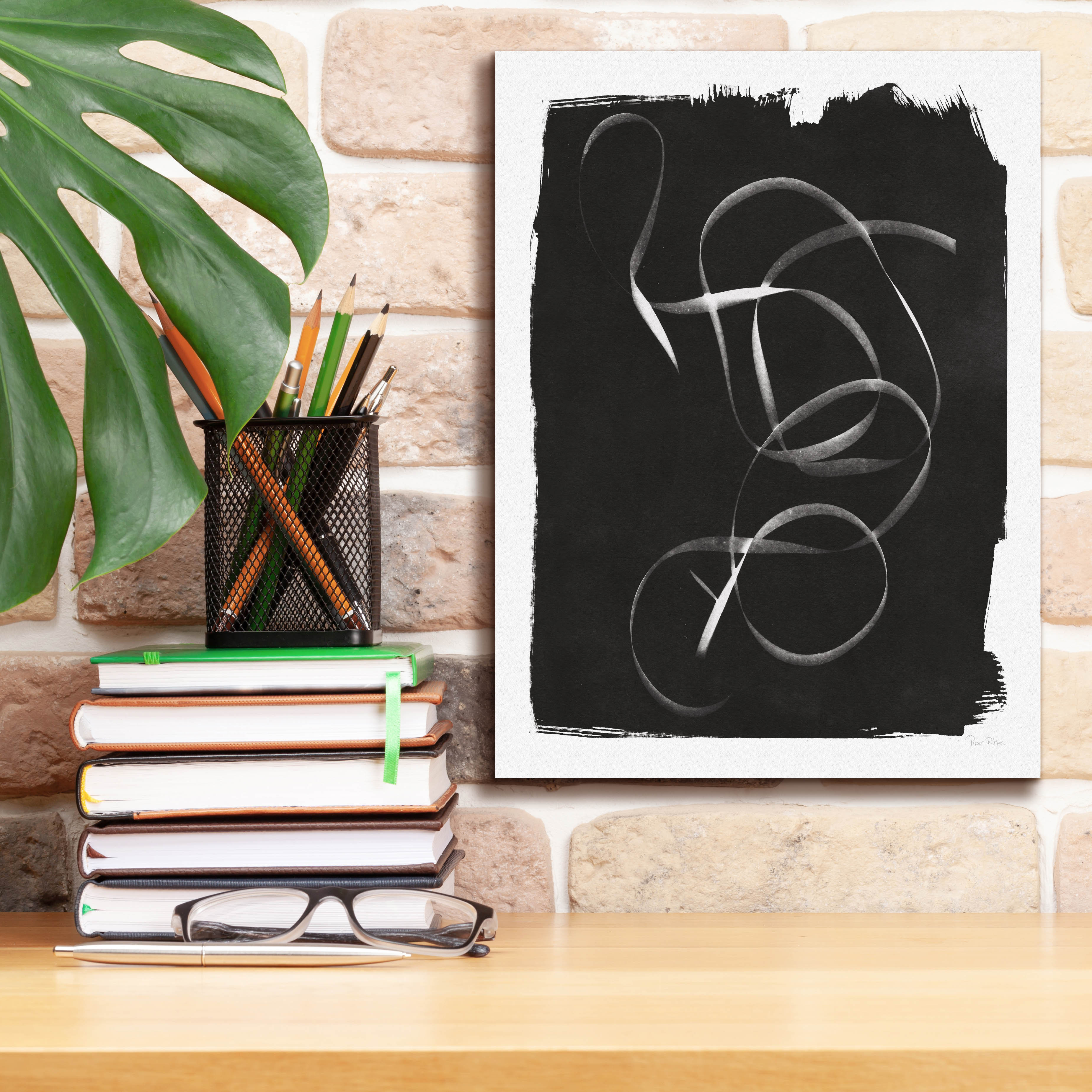 Wrought Studio™ Epic Graffiti 'Nature By The Lake Ribbon 1 Bw' by Piper ...