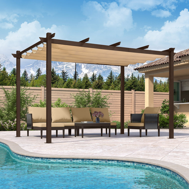 Purple Leaf Aluminium Pergola With Canopy & Reviews | Wayfair