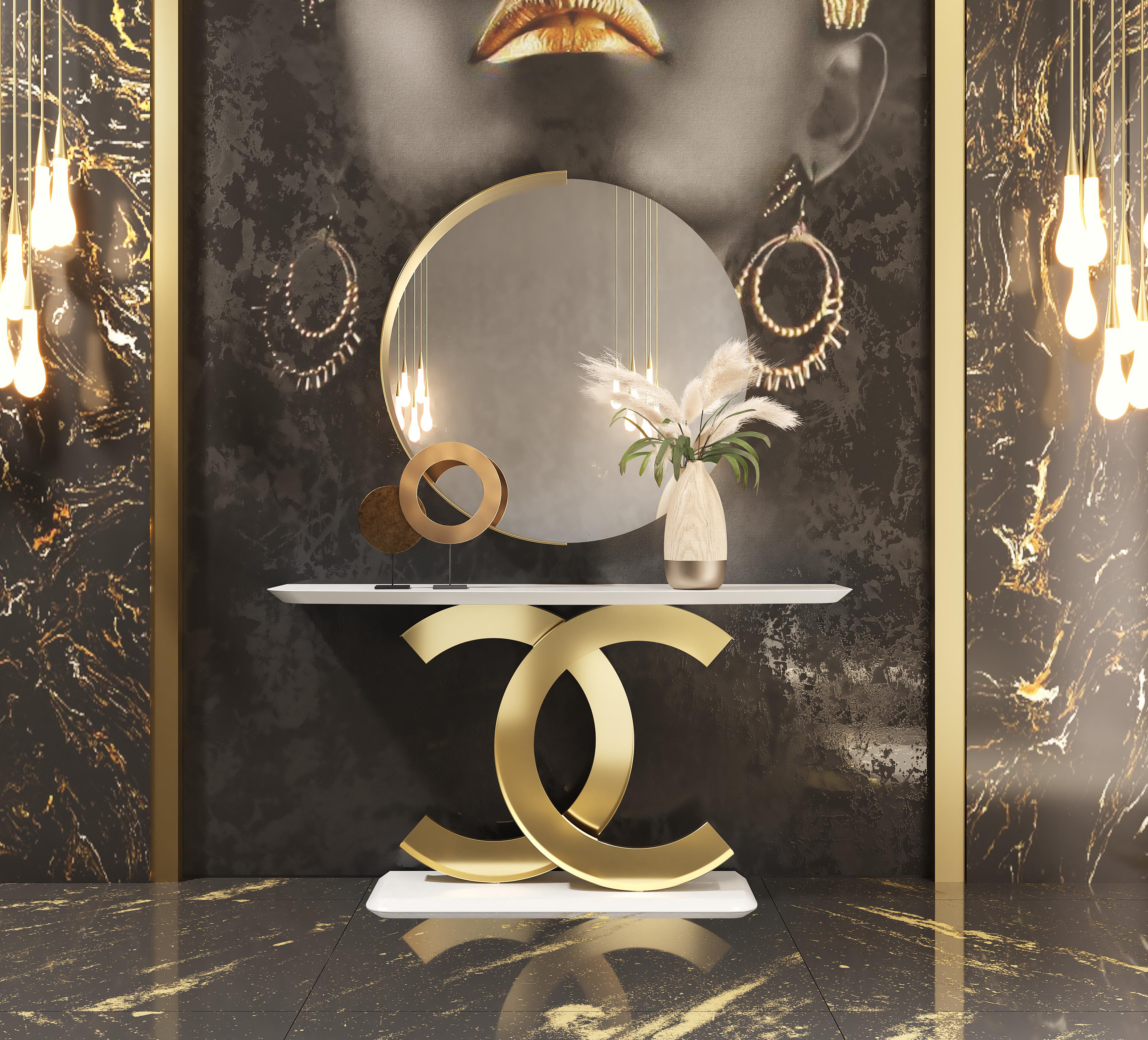 Hispania Home Imperium Console With Mirror R17-100 | Wayfair