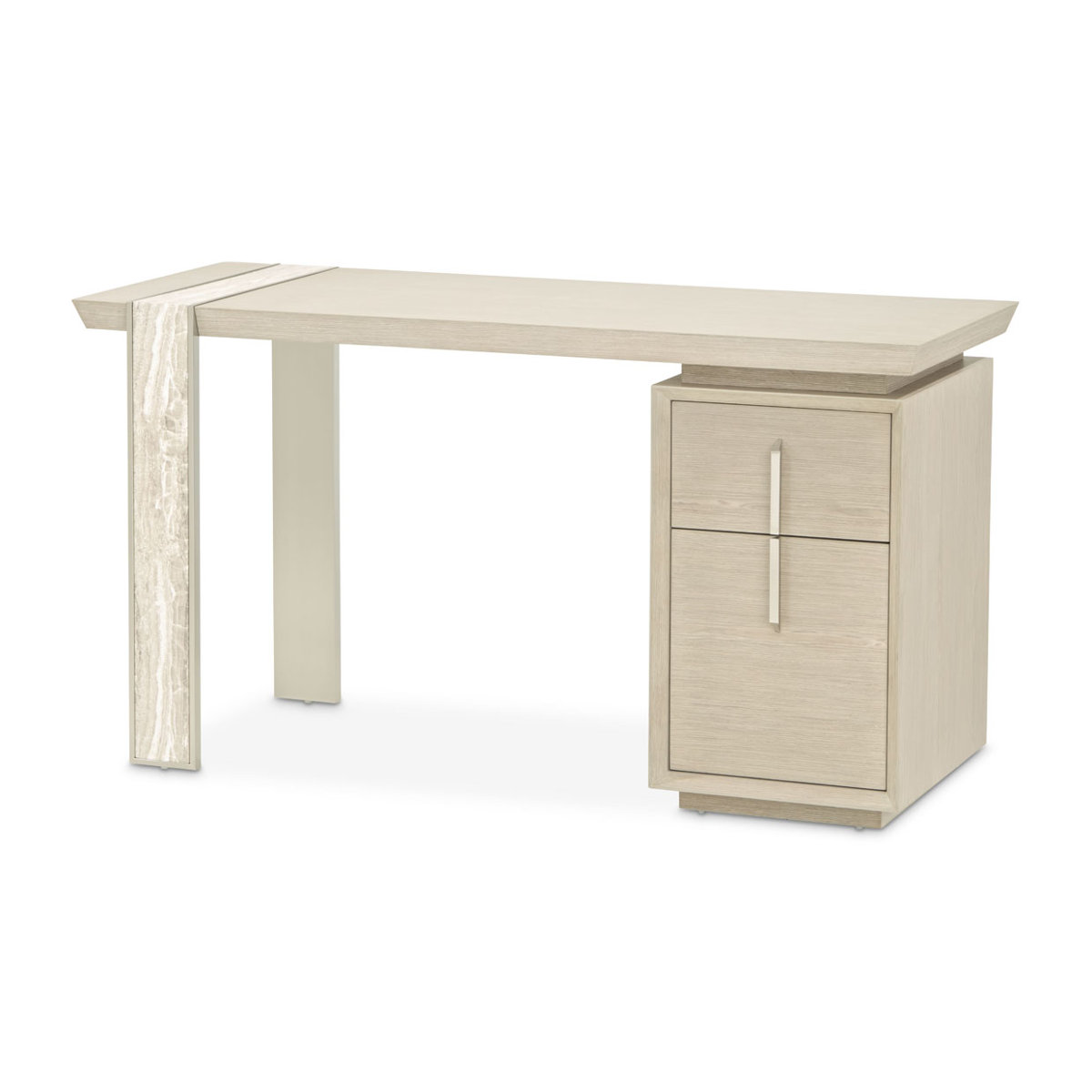 Michael Amini Lotus Bay Vanity Desk - Sand | Wayfair