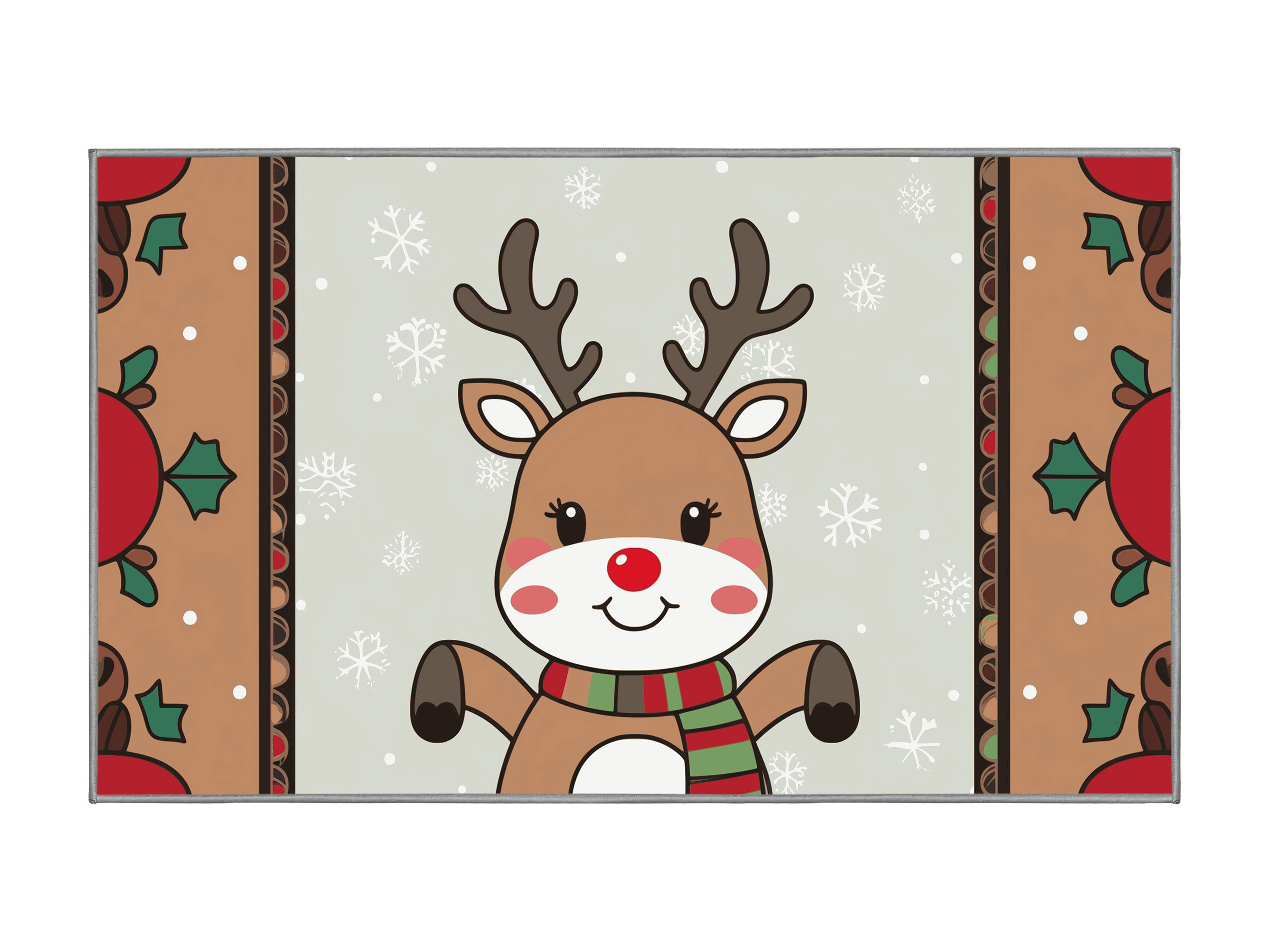 The Holiday Aisle® Washable Christmas Winter Holiday Rug | Wayfair