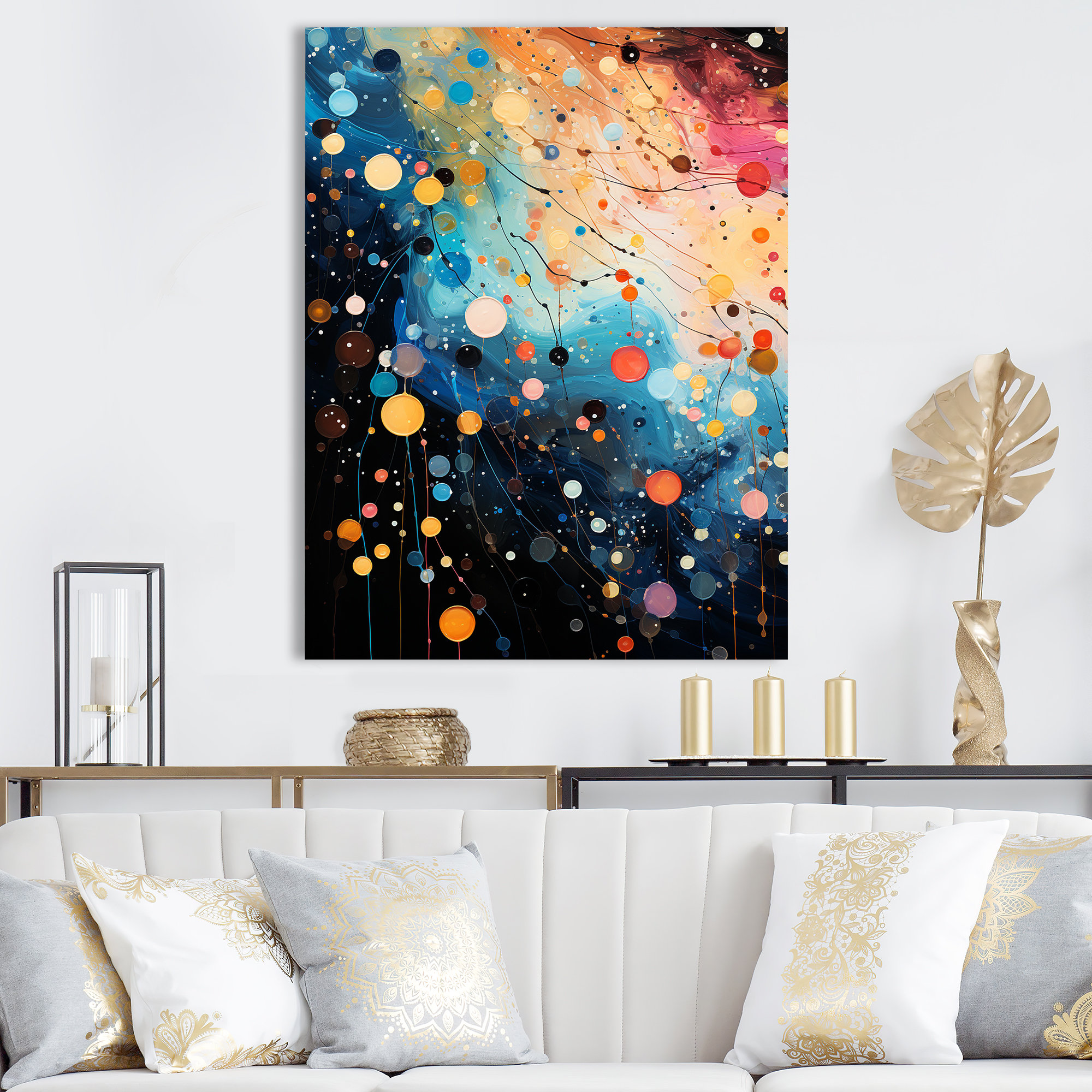 Wrought Studio™ Pink And Blue Neon Pop Art IV - Pop Art Wall Art | Wayfair